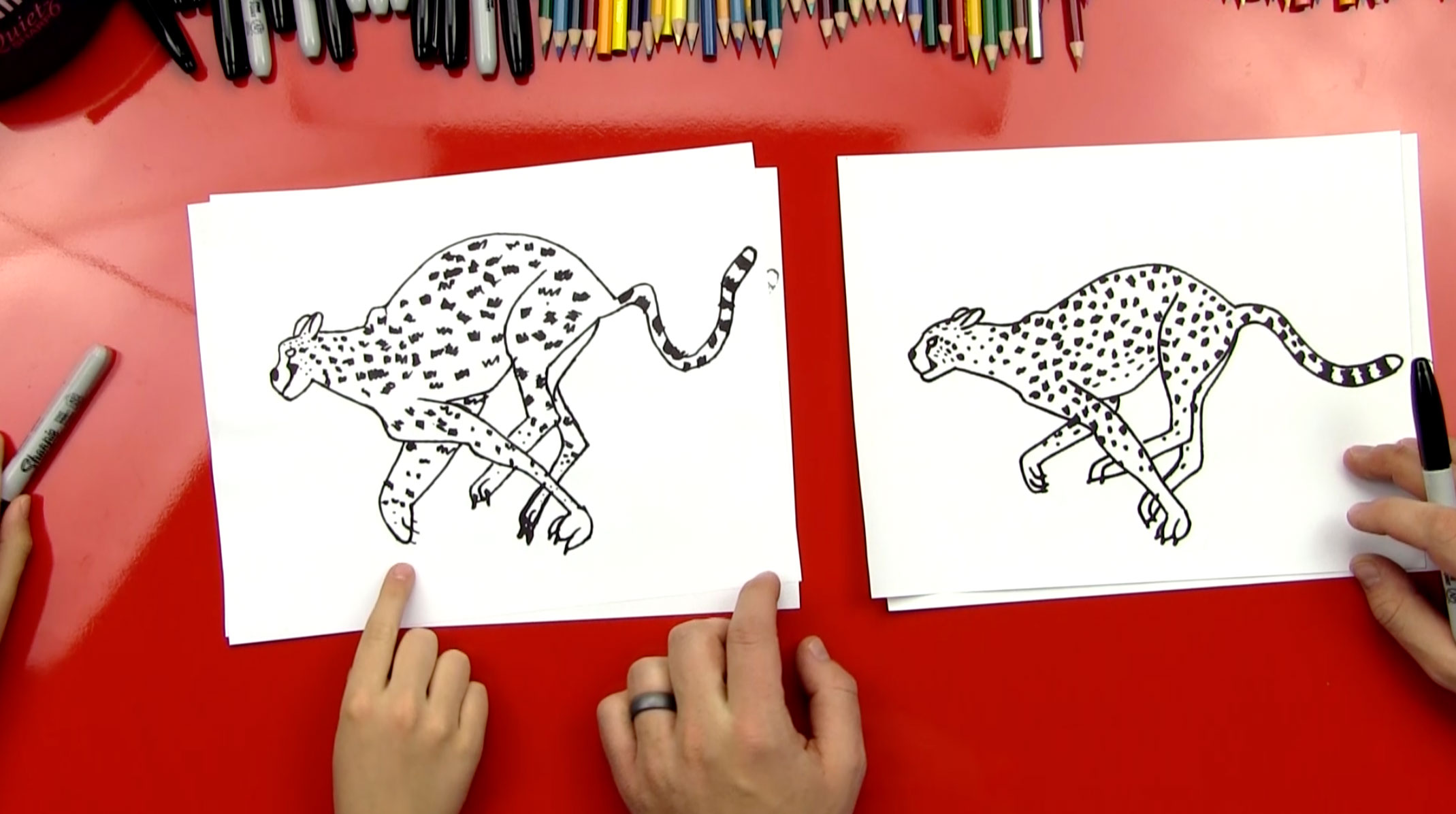 How To Draw A Realistic Cheetah