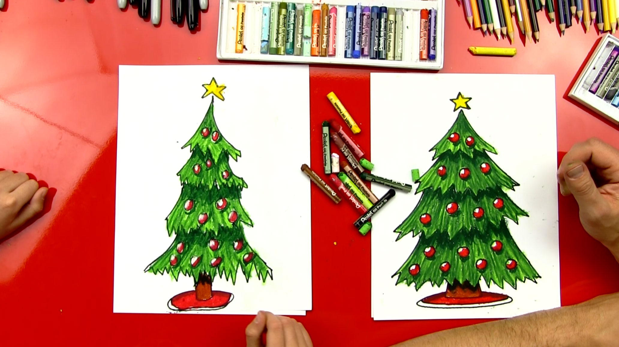 How To Draw A Christmas Tree Art For Kids Hub How To Draw A Christmas Tree Art For Kids Hub