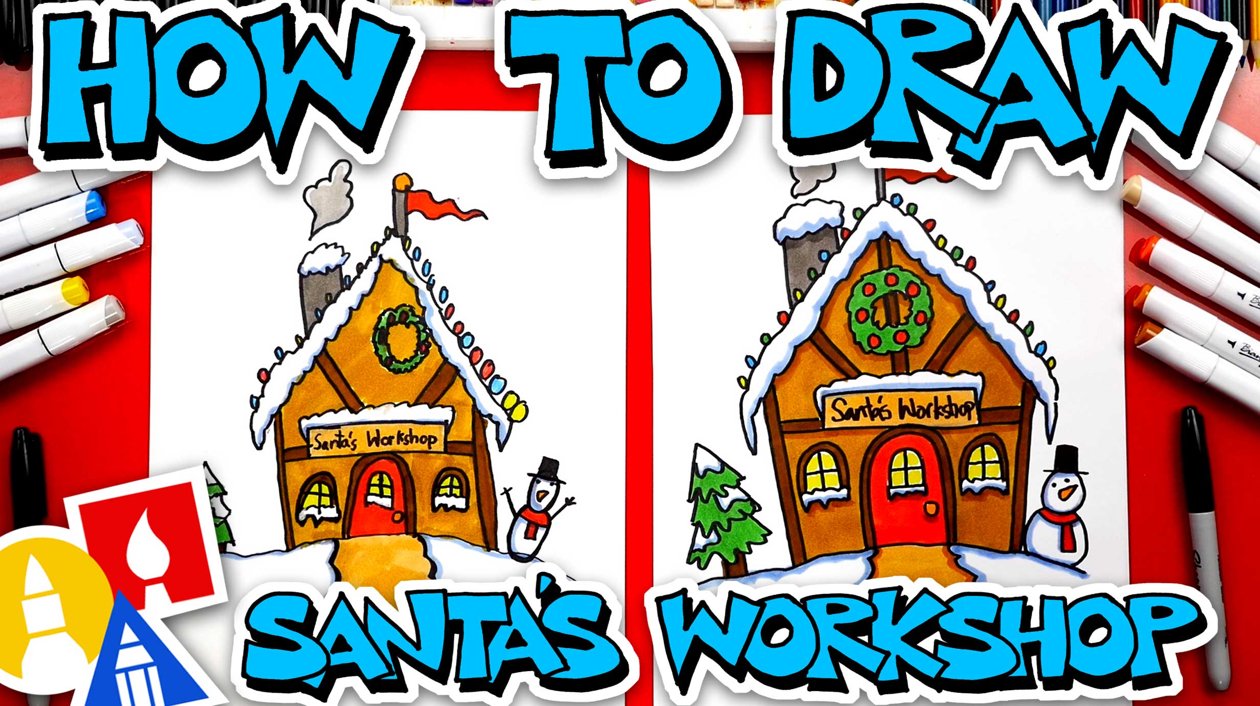 Art For Kids Hub Santa Watch The Short Video And Download The Free